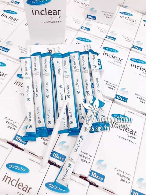 Dung dịch vệ sinh phụ nữ Inclear của Nhật, khử mùi hôi, trị viêm