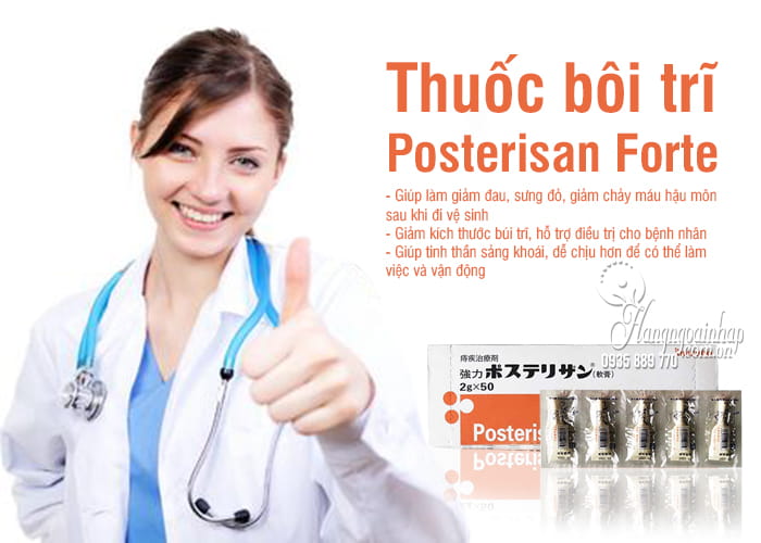 Thuốc bôi trĩ Posterisan Forte của Nhật Bản 2g x 5, giá tốt