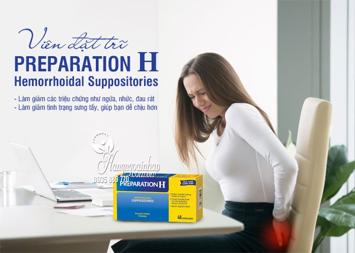 Viên đặt trĩ Preparation H 24 viên của Mỹ, giá tốt nhất