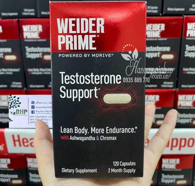 Viên uống tăng sinh lý nam Weider Prime Testosterone Support