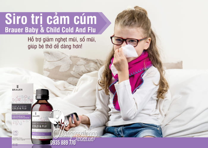 Siro trị cảm cúm Brauer Baby & Child Cold And Flu 100ml