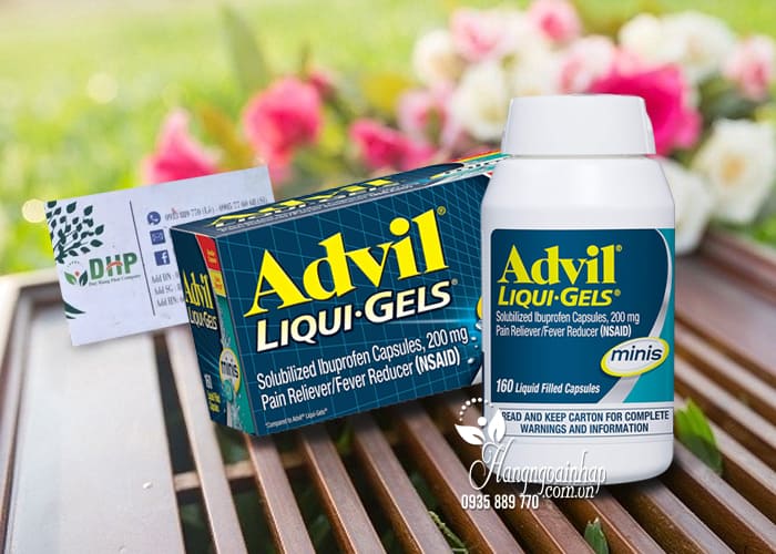 Thuốc giảm đau hạ sốt Advil Liqui Gel Minis 160 viên giá tốt