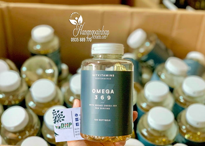 Viên uống Omega 3 6 9 Myvitamins 120 Softgel của Pháp