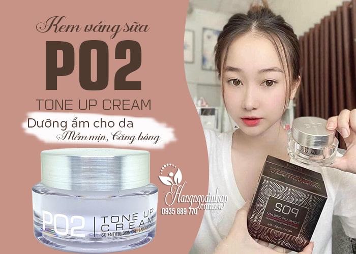 Kem váng sữa PO2 Tone Up Cream 50g của Hàn Quốc
