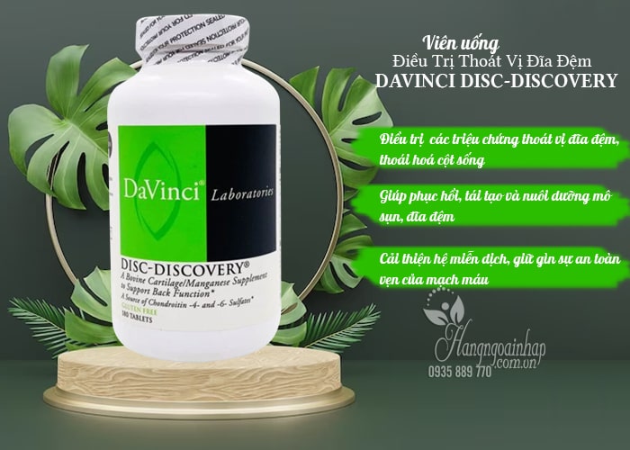 Viên uống Davinci Disc-Discovery điều trị thoát vị đĩa đệm