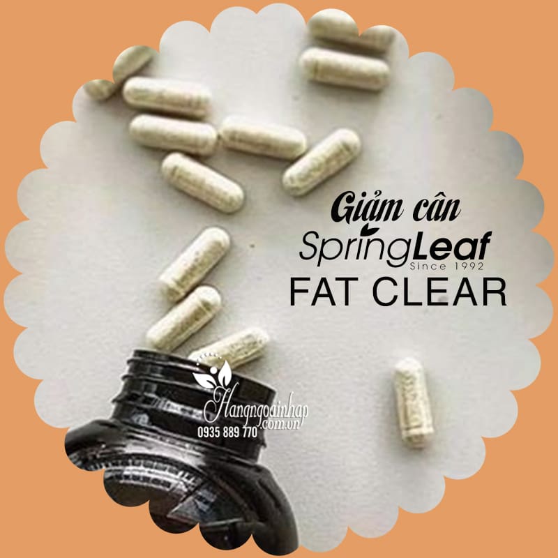 Viên uống giảm cân Spring Leaf Fat Clear của Úc hộp 120 viên