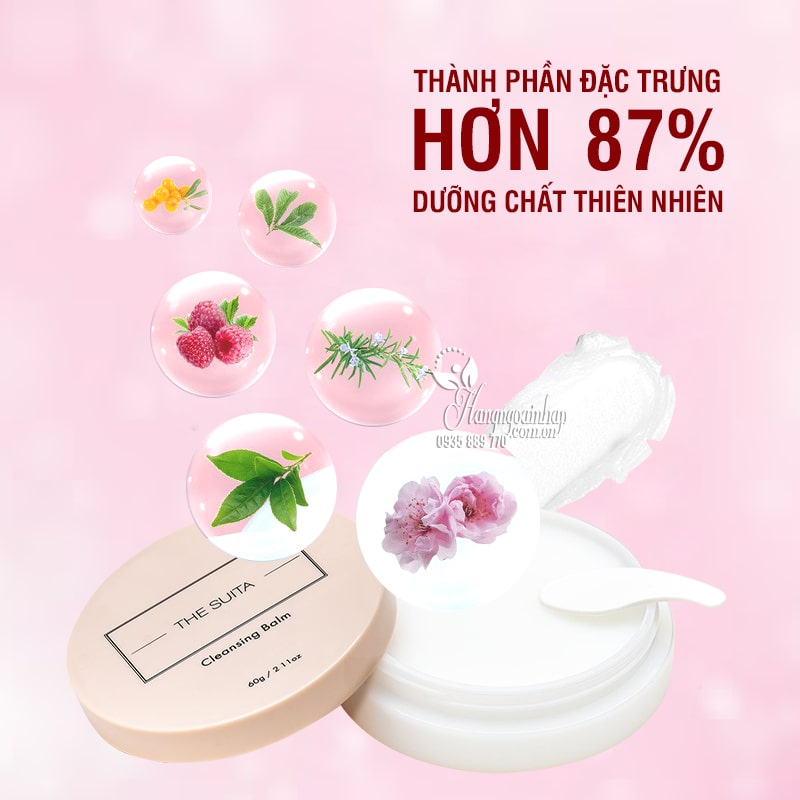 Sáp tẩy trang The Suita Cleansing Balm của Nhật Bản 60g