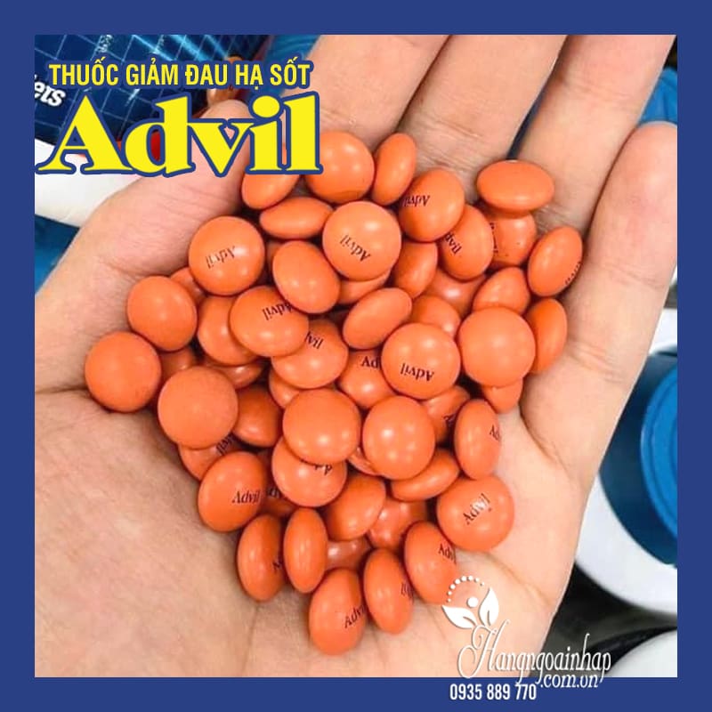 Thuốc giảm đau hạ sốt Advil của Mỹ hộp 300 viên