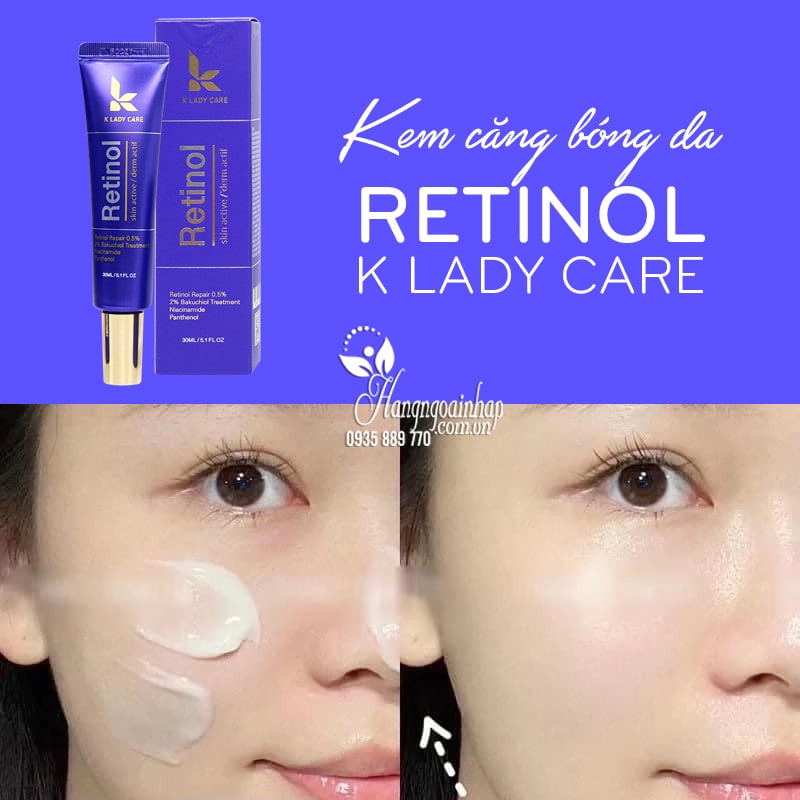 Kem Retinol K Lady Care căng bóng da của Hàn Quốc 30ml