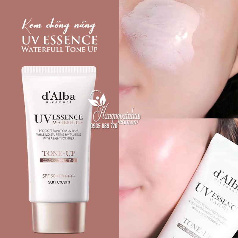 Kem chống nắng D’Alba UV Essence Waterfull Tone Up