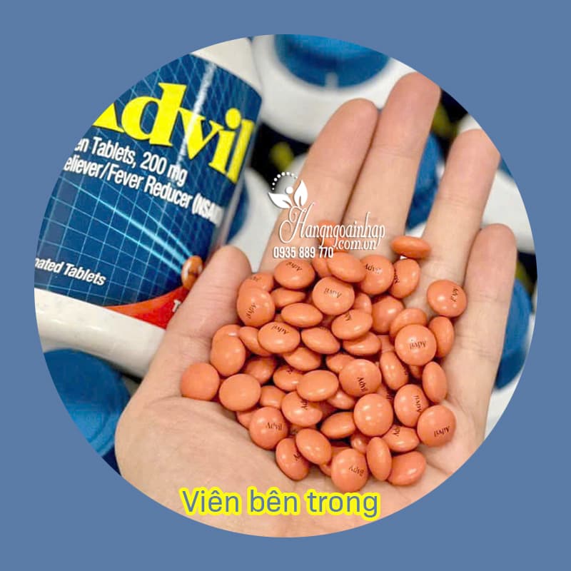 Thuốc giảm đau hạ sốt Advil 360 viên của Mỹ, giá tốt