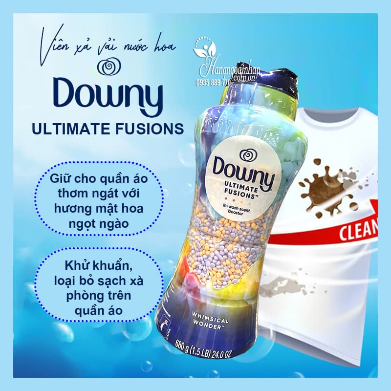 Viên xả vải Downy Ultimate Fusions Whimsical Wonder 680g Mỹ