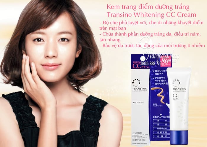 Kem trang điểm dưỡng trắng Transino Whitening CC Cream 30g