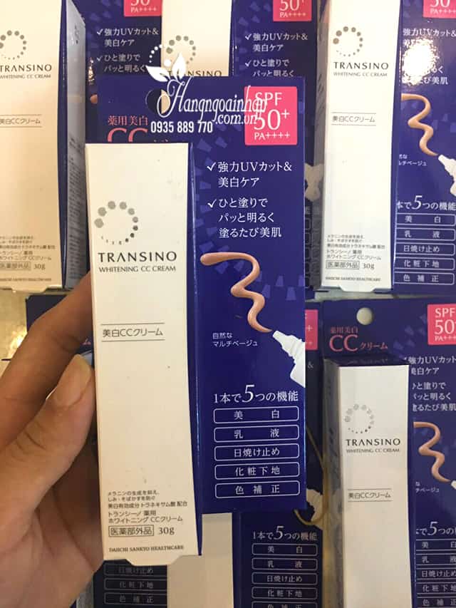 Kem trang điểm dưỡng trắng Transino Whitening CC Cream 30g